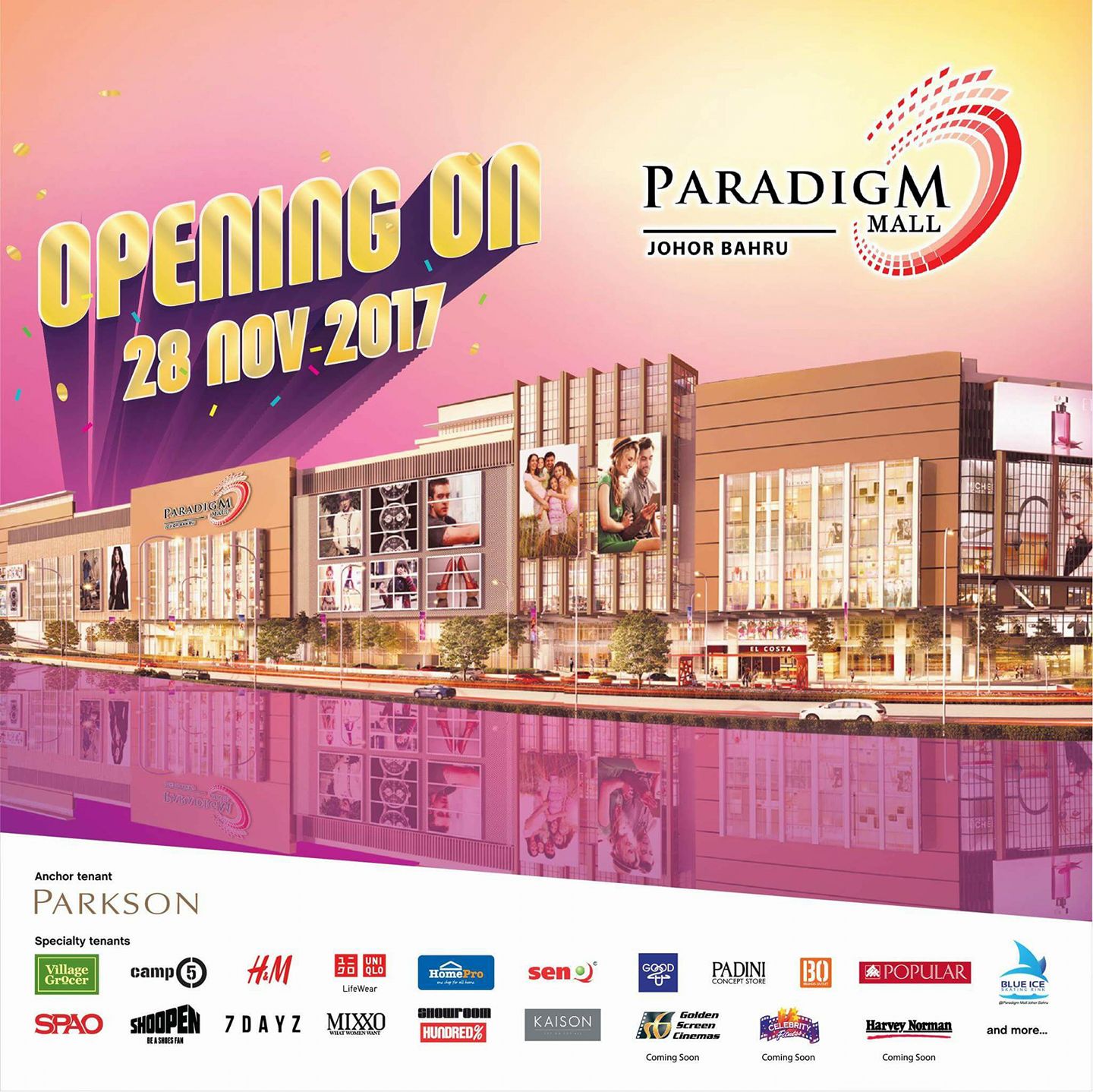 【11月28日正式开张】新山史上最大商场Paradigm Mall Johor Bahru · 4大韩国潮牌入驻名单抢先看 ...